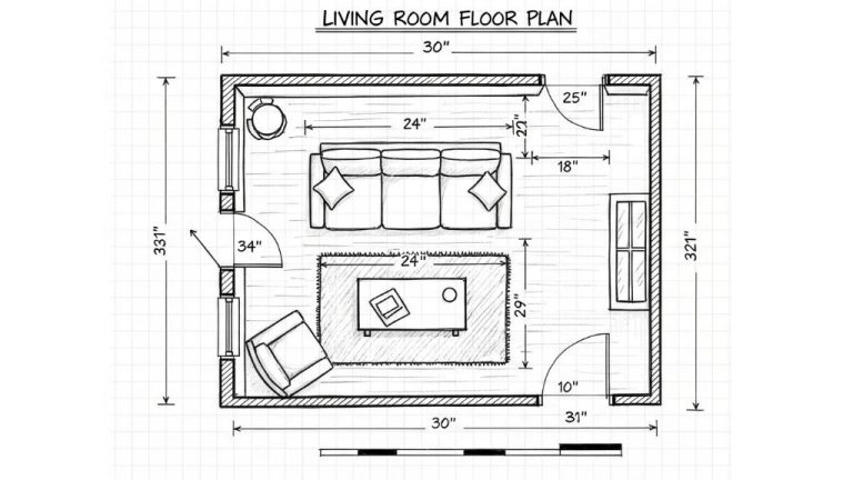 How to Measure Room for Furniture for Tight Living Room Spaces – Dot ...